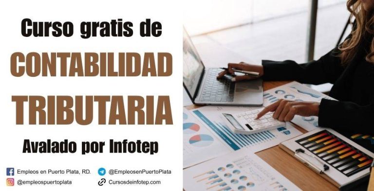 Curso gratis virtual de Auxiliar de Contabilidad Tributaria (Impuestos), vía Infotep: Diciembre 2025
