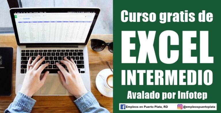 Curso gratis virtual de Excel Intermedio, vía Infotep: Enero 2024